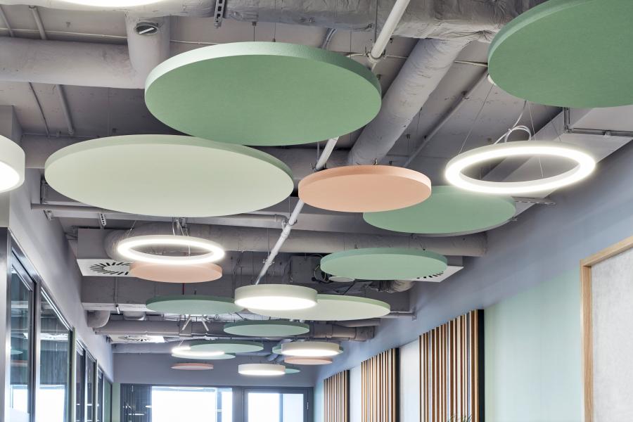 Rockfon Eclipse plafondeiland 1160 x 1160 vierkant Seashell