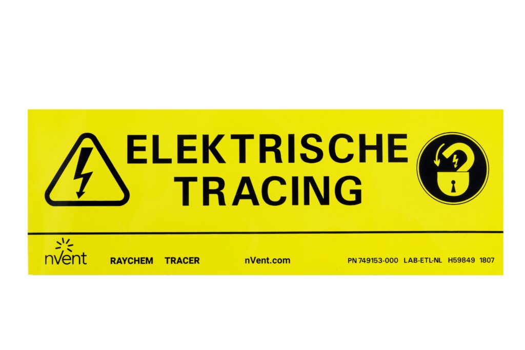 LAB-ETL-NL - nVent - Raychem - Waarschuwingslabel - Idetrading.nl