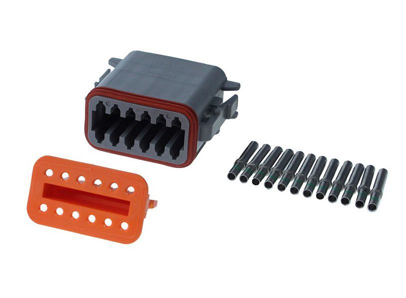 Deutsch DT series set 12 pole female TE Connectivity Deutsch